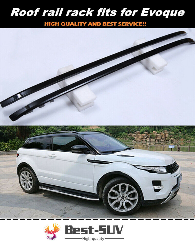 2Pcs Fit for Range Rover Evoque 2012-2019 Aluminum Roof Rail Rack Side ...