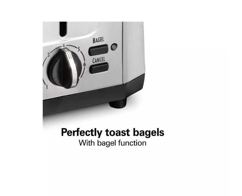 2 Slice Toaster - Stainless Steel: Bagel & Bread Toaster, High-Lift ...