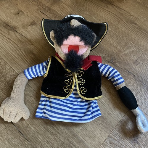 Melissa & Doug Barnacle Bart Pirate Puppet Hook Hand Vest Goatee Skull ...