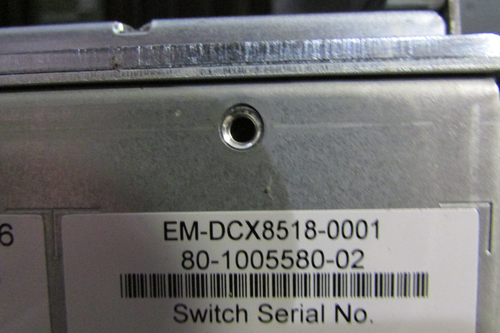Brocade/EMC ED-DCX8510-8B 100-652-846 10-slot chassis W/ 4x AC PWR & 3x ...