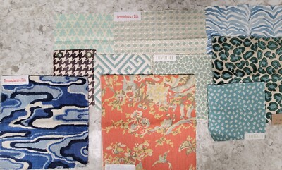 Lot Of 10 Vintage Fabric Samples Various Sizes | eBay