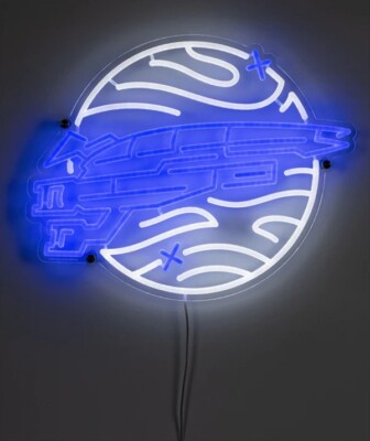 Mass Effect Blue Normandy LED Wall Art Sign Official NEW | eBay