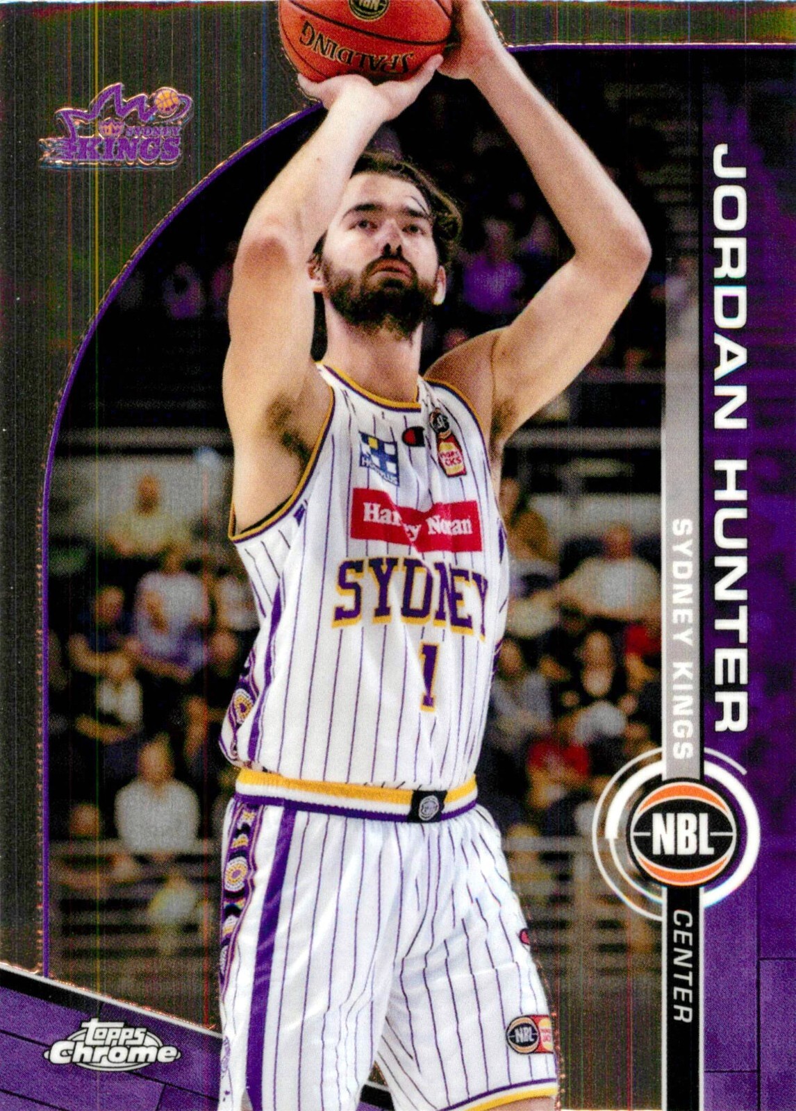 Jordan Hunter 2024 Topps Chrome NBL National Basketball League #80 Superfractor /1 Price Guide ...