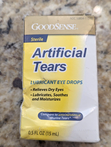 Good Sense Eye Drops Sterile Artificial Tears Lubricant 0.5 fl oz exp ...