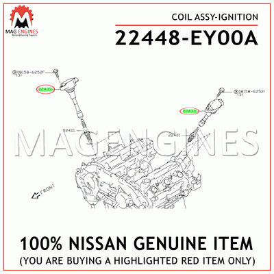 GENUINE NISSAN (06-21) & INIFINITI (07-10)MODELS IGNITION COIL ASSY ...