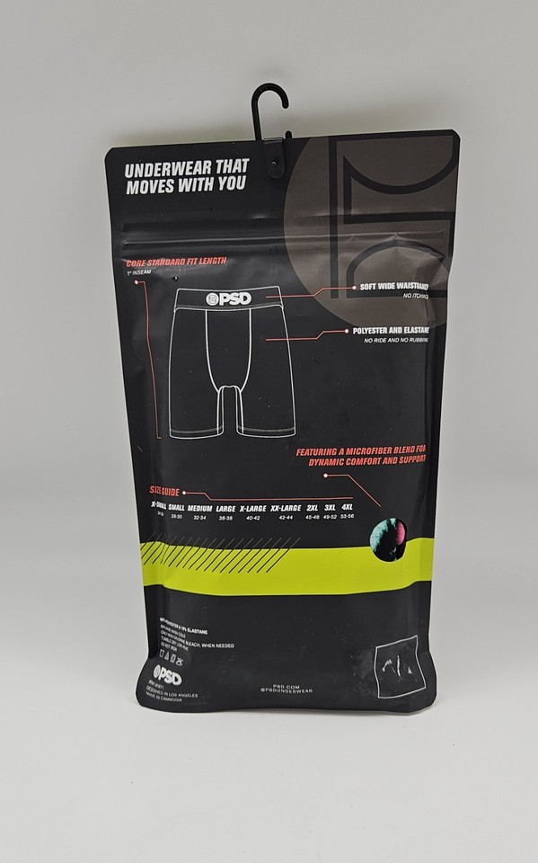 3 Pack PSD Underwear Micro Men's L XL Core Standard Boxer Briefs Navy ...