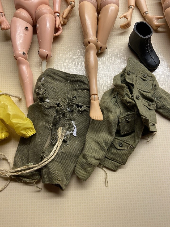 Action Man Vintage Figures Clothes and Weapons Job Lot Bundle Spares ...