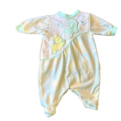 Little Me Vintage Baby Sleeper Sz 7-12 lbs Small 1990s Pastels Footed ...