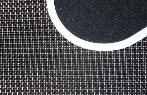 Flexible Edge trim - woven wire mesh, edging, white, brown or black pvc ...