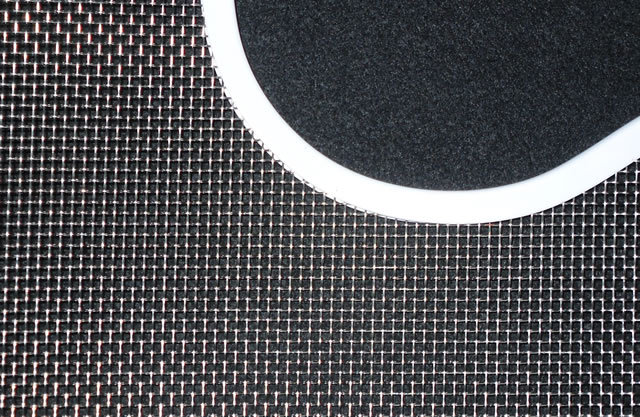 Flexible Edge trim - woven wire mesh, edging, white, brown or black pvc ...