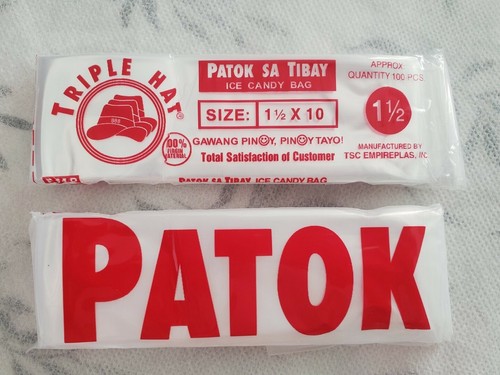 Lot Of 2 (200pcs) Ice Candy Wrapper, Ice Candy Bags, Size 1-1/2 x 10 ...