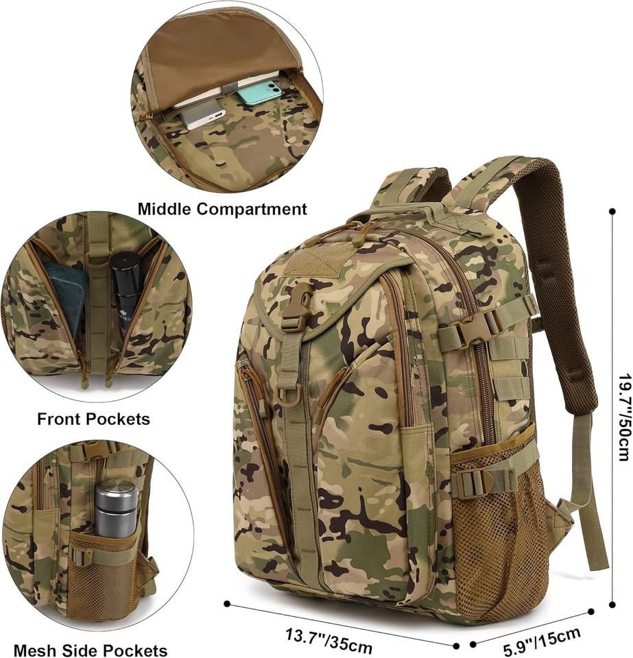BulletProof Backpack Multicam SF School Protection Level IIIA Tactical ...