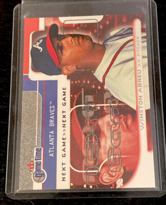 2001 Fleer Game Time Atlanta Braves Baseball Card #98 Winston Abreu 412 ...
