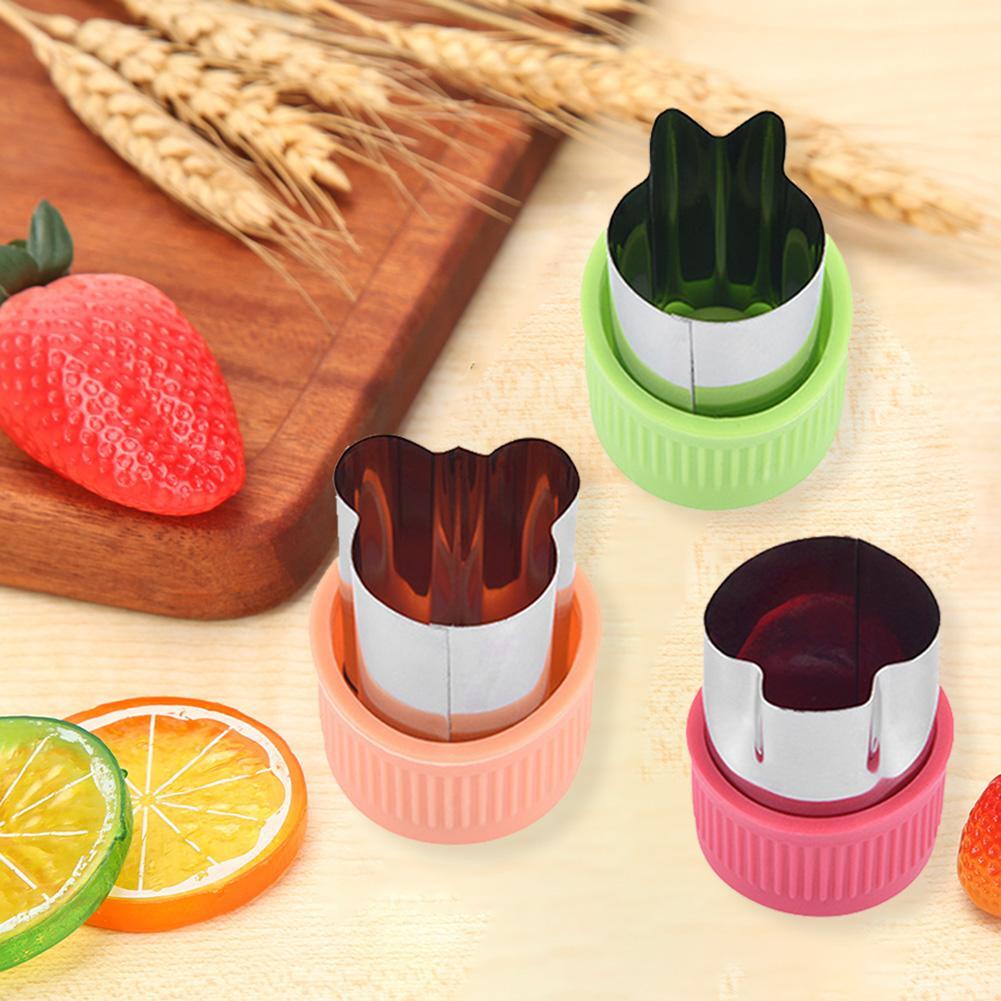 3pcs Star Heart Rabbit Shape Vegetables Cutter Cooking Baking Molds (A ...