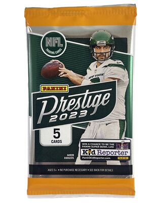 Panini Prestige Football 2023 NFL Trading Cards Football 5 Cards Pack ...