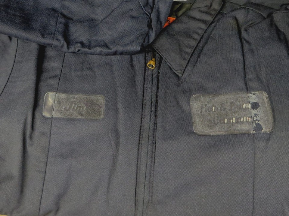 Work Jackets Used Uniform Cintas Unifirst Red Kap Insulated Lined Panel ...