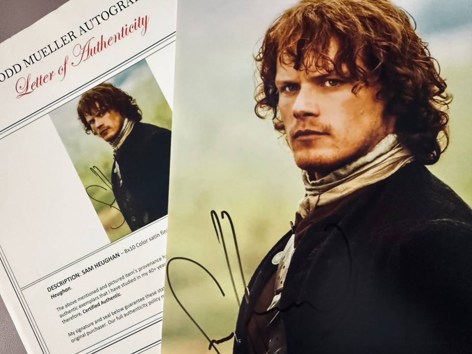 Sam Heughan Signed•Outlander• Auto 8x10 Color Photo•Todd Mueller ...