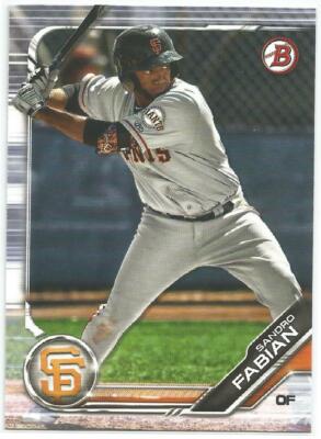 Sandro Fabian San Francisco Giants 2019 Bowman Baseball Prospects Card ...