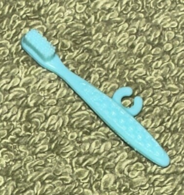 Barbie Doll Blue Toothbrush Handheld Bathroom Dreamhouse Playset ...