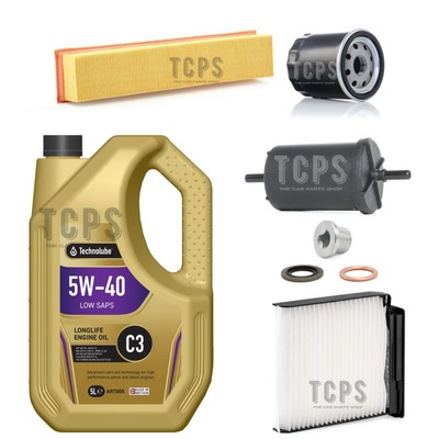 FOR RENAULT CLIO DYNAMIQUE 1.2 TURBO MK3 SERVICE KIT WITH 5W40 ...