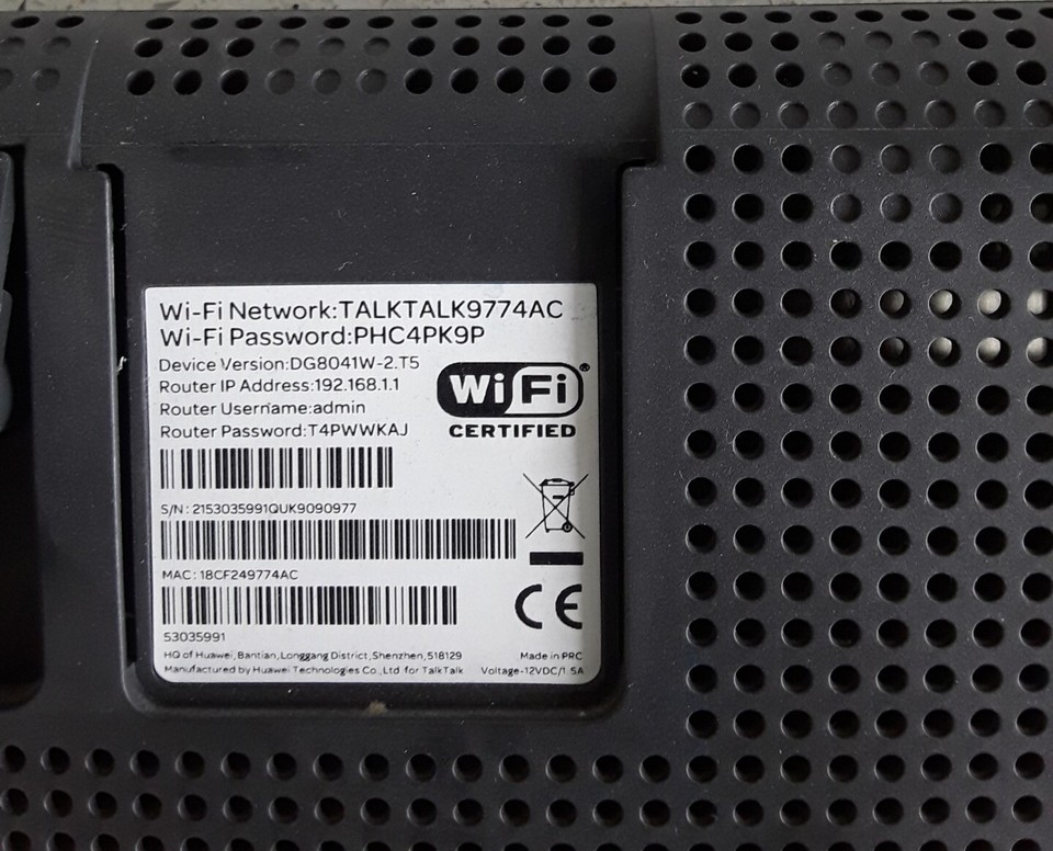 TalkTalk Wi-Fi Hub Router | eBay UK