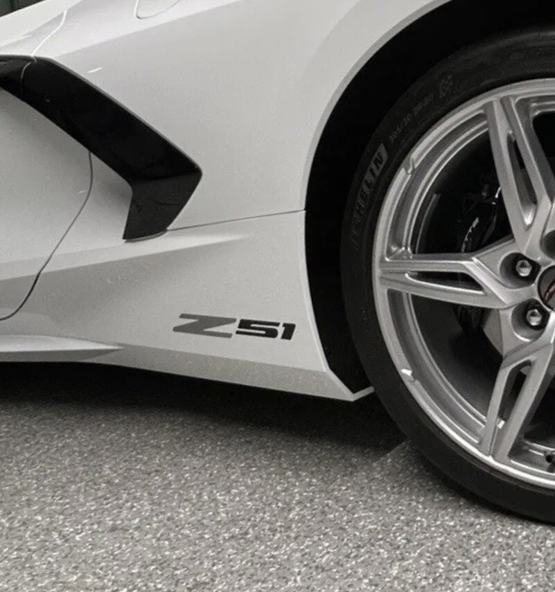 CUSTOMIZABLE PAIR 2020-23 Corvette Stingray Z51 Racing Decal Sticker ...