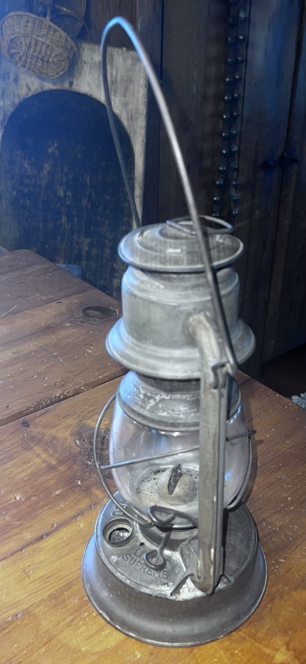 Embury MFG 150 Little Supreme Railroad Lantern Clear Globe Mfg. Warsaw ...