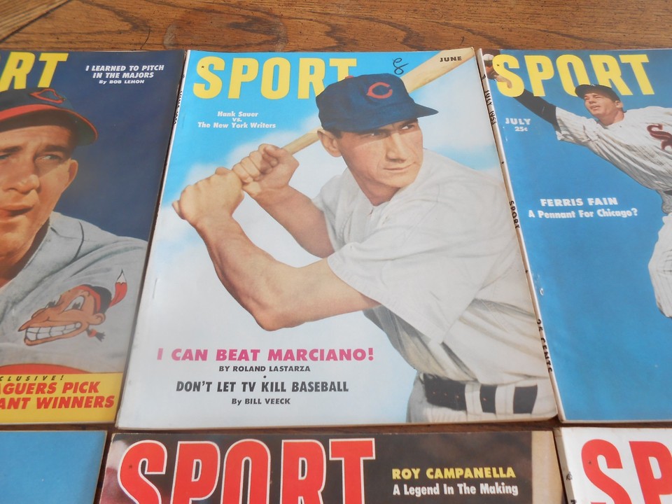 8 1953 SPORT Magazines NEWSSTAND Copies NICE Warren Spahn | eBay