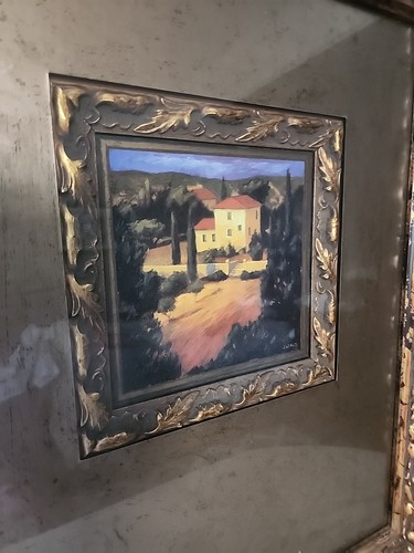 JP22 🖼Tuscan Italian Landscape J. Wiens Art Framed Countryside Villla ...