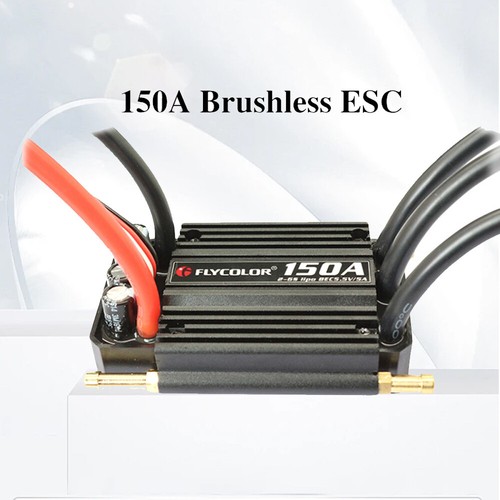 FlyColor Brushless Waterproof Speed Controller 2-6S BEC for RC Boat ...