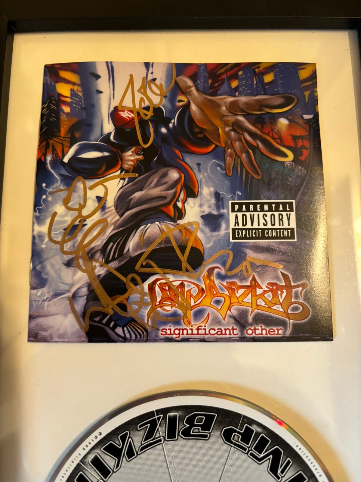 LIMP BIZKIT SIGNIFICANT OTHER SIGNED FRAMED CD Autograph Fred Durst +3 ...