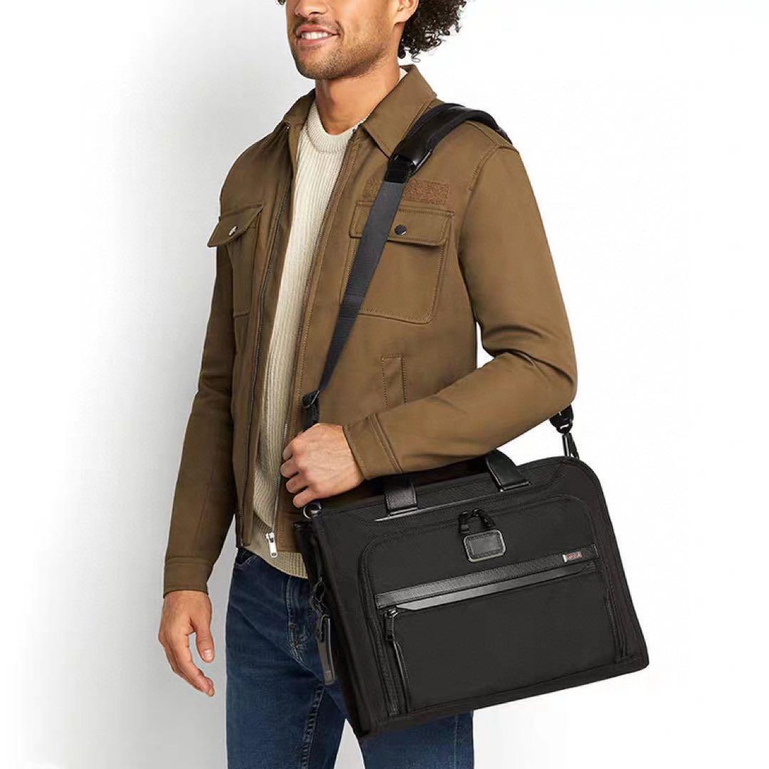 TUMI ALPHA3 Brief case Shoulder Black 2603110 Nylon Leather TUMI ALPHA3 Brief case Shoulder Black 2603110 Nylon Leather