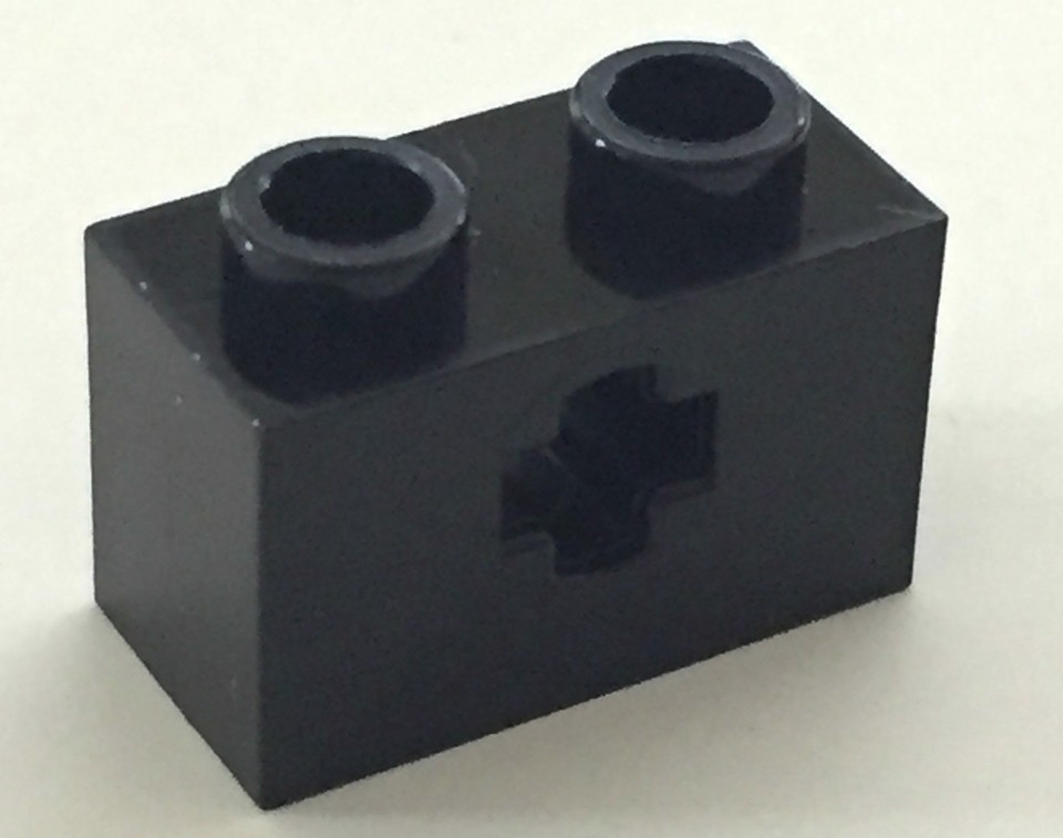 *NEW* 20 Pieces Lego BLACK TECHNIC Brick 1x2 with AXLE HOLE 32064 | eBay