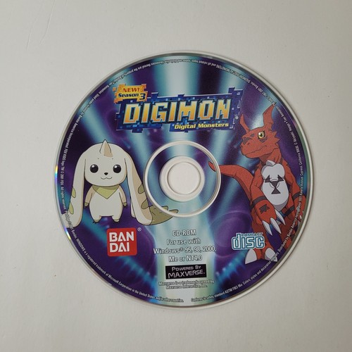 RARE 2001 Digimon Digital Monsters D-Power Insert CD-ROM Game Season 3 ...