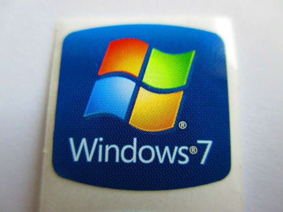 Micro Windows Win 7 Logo Stickers Sticker Blue Badge | eBay