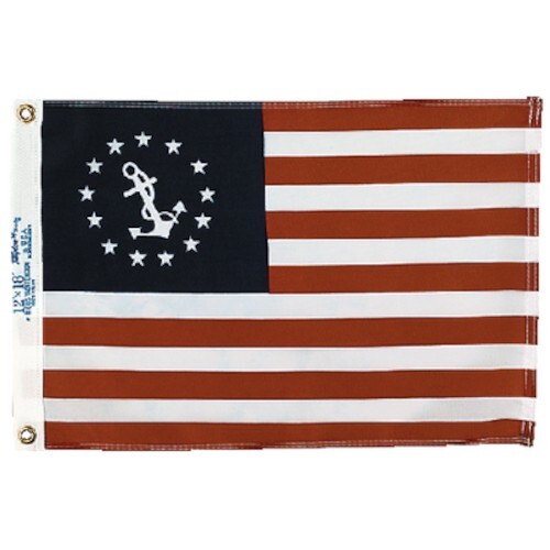 Taylor Made 12 Inch x 18 Inch Marine Grade Dyed U.S. Yacht Ensign Flag ...