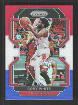Coby White 2021 Panini Prizm Red White and Blue Chicago Bulls #143 | eBay