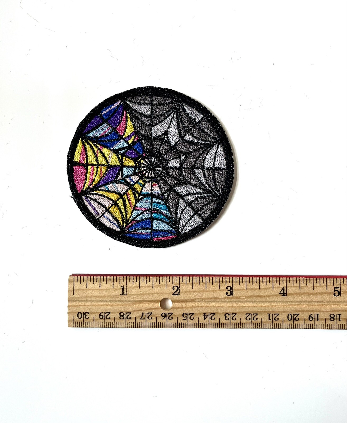 Netflix Wednesday Window Ophelia Hall Stained Glass Embroidered Patch 3 ...