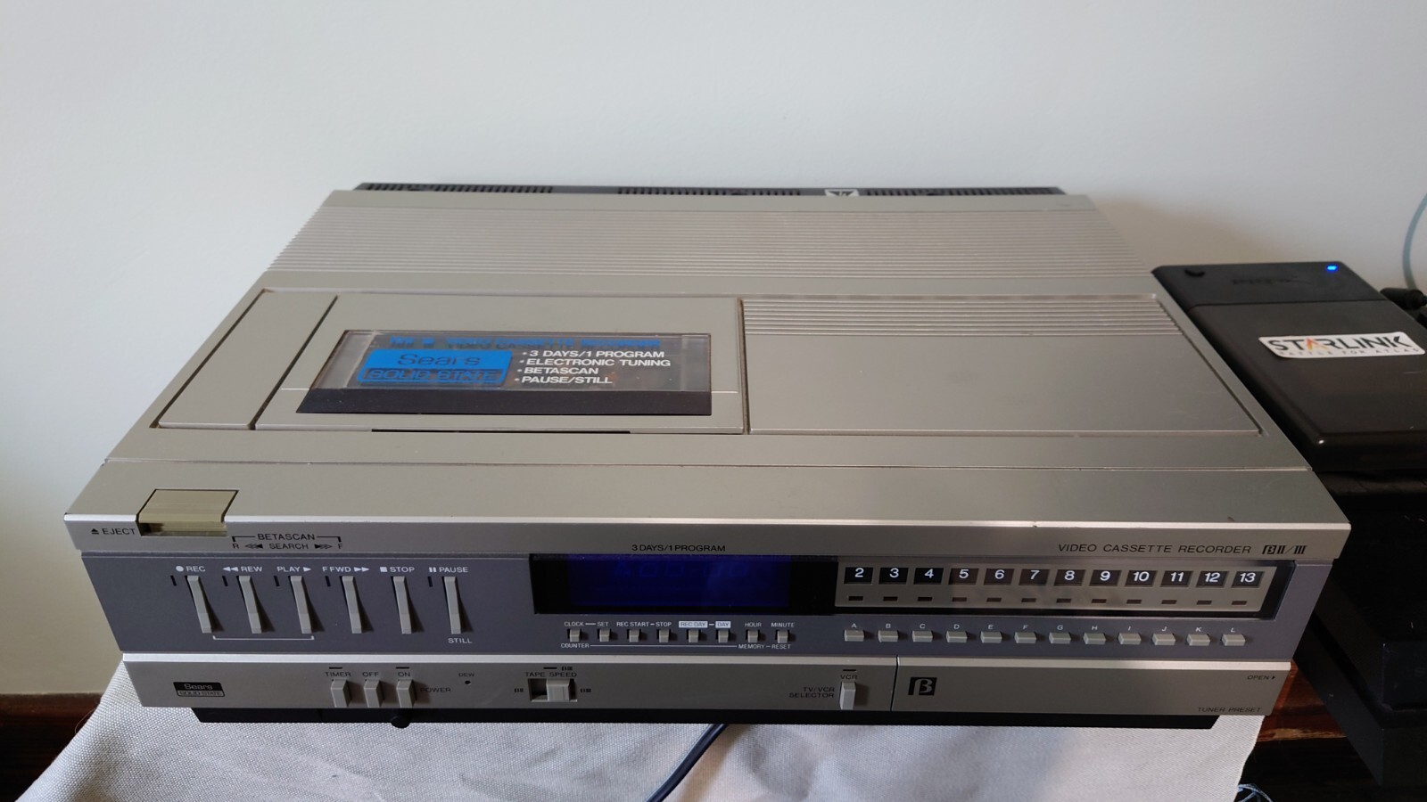 VTG 1981 Sears BETAVISION Video Cassette Recorder | eBay