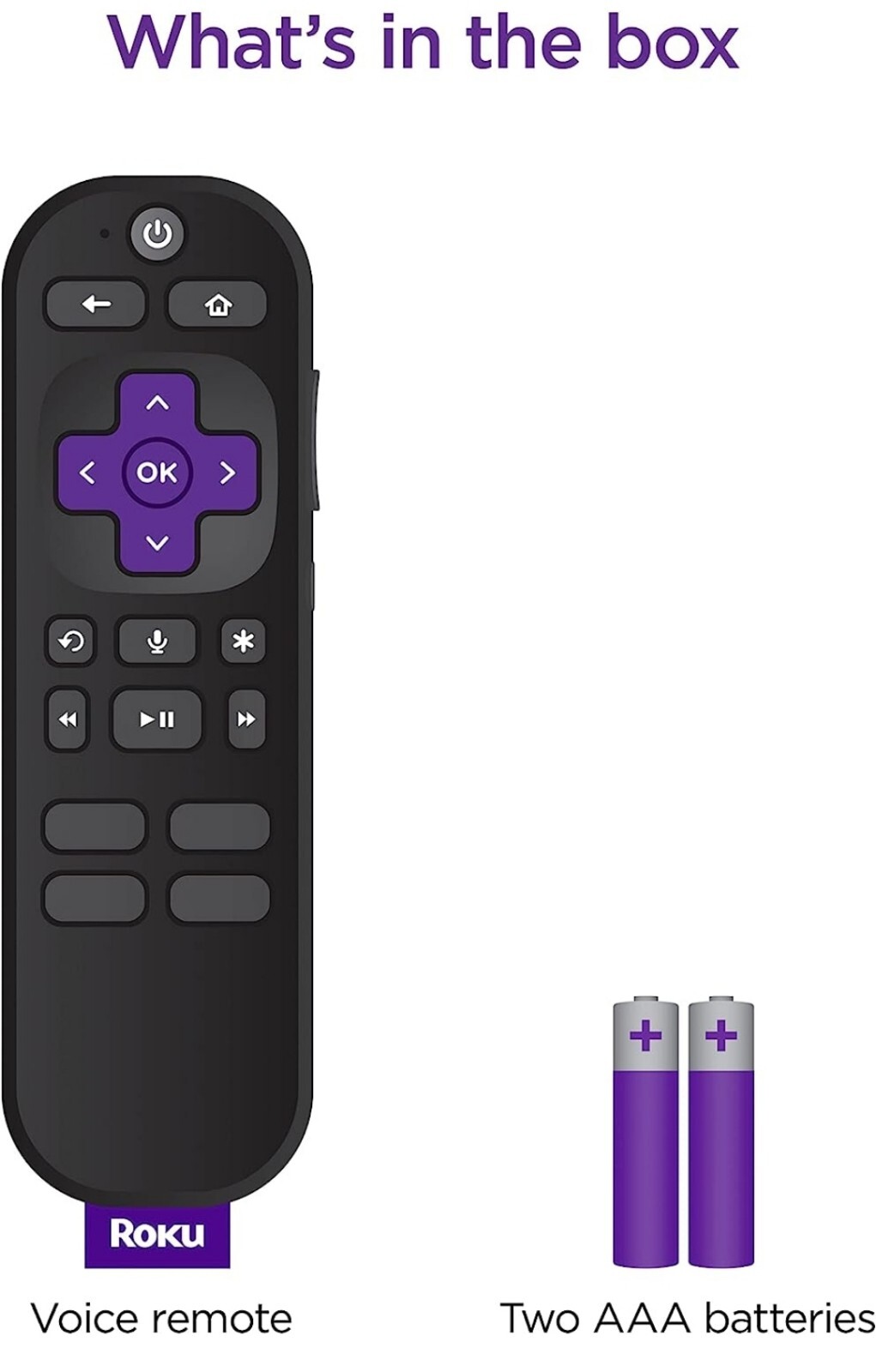 Roku RCA1R Voice Remote - Black for sale online | eBay