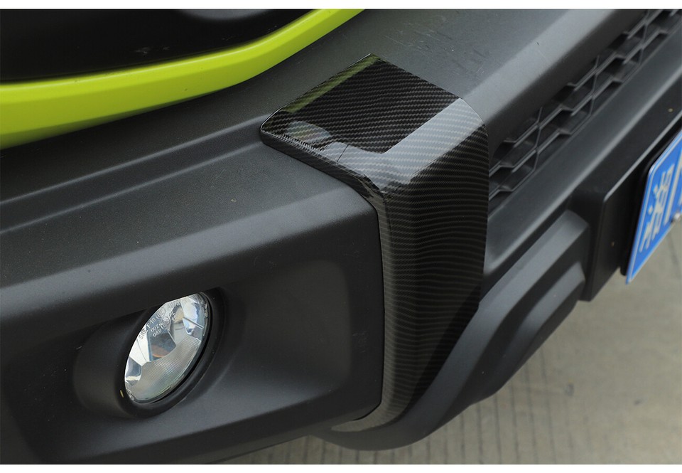 Carbon Fiber ABS Front Bumper Decor Strip Trim Bezel For 19-2023 22 ...