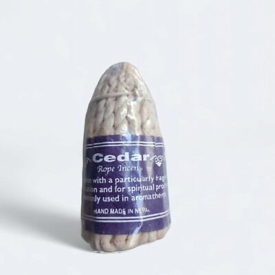 Cedar Rope Incense, Handmade Rope Incense for Meditation and Rituals ...