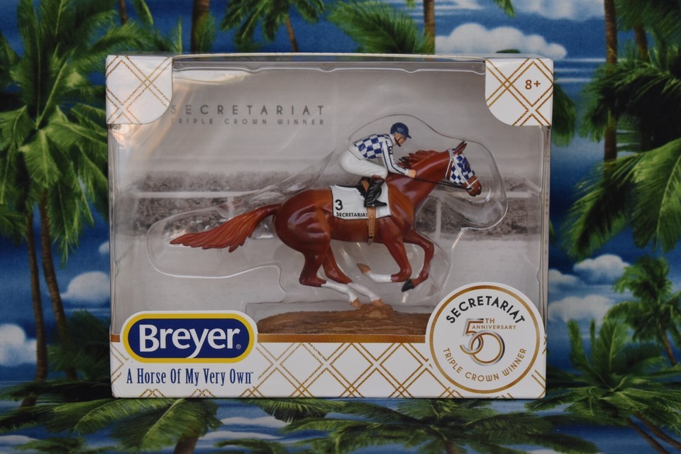 Breyer NEW SECRETARIAT 50th Anniversary LIMITED EDITION Figurine ...