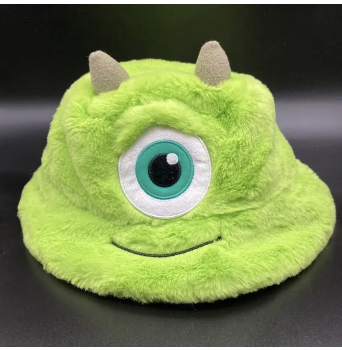 Japan Tokyo Disney Resort Monsters Inc Mike Wazowski Fluffy Hat Cap ...