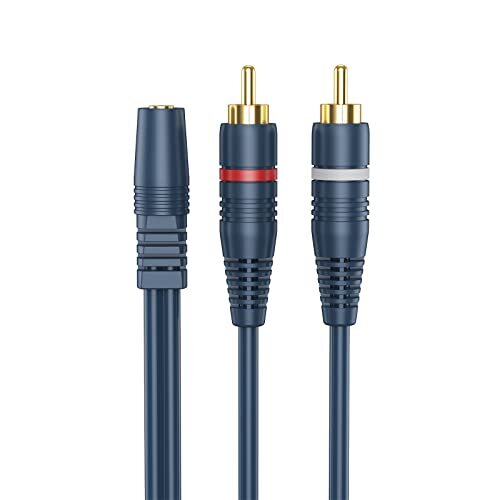 2 Pack 3.5mm Female to 2 RCA Male Stereo Audio Y Cable Splitter for TV Computer | eBay