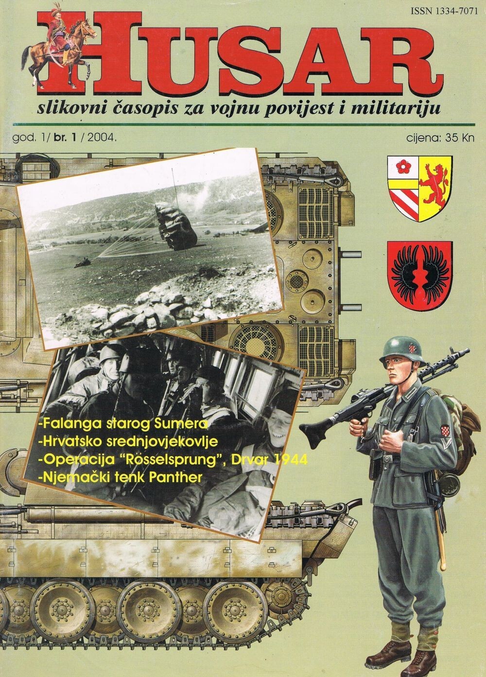 HUSAR #1 2004 CROATIAN MILITARY MAGAZINE cover OPERATION ROSSELSPRUNG ...