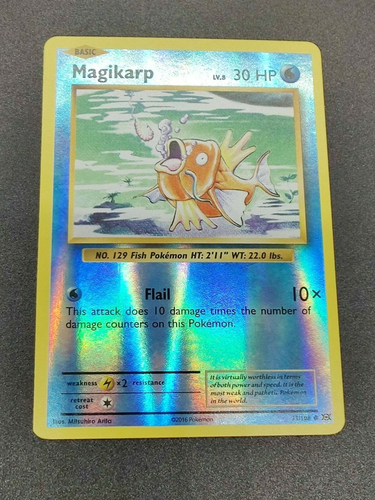 Magikarp | Reverse Holo | MP | XY Evolutions 33/108 | Common | Pokemon ...