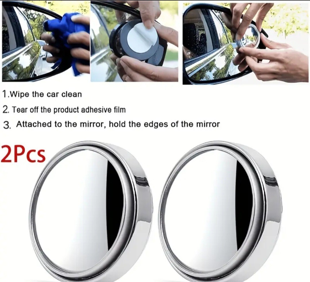 Car Seat Mirror 2-Pack Car Blind Spot Mirrors - 360° Adjustable For SUV ...
