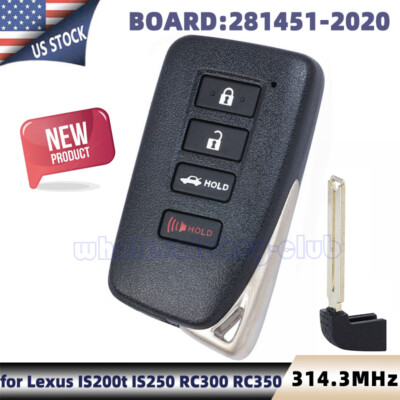 Smart Remote Key Fob 281451-2020 for Lexus IS250 IS300 IS350 RC300 ...