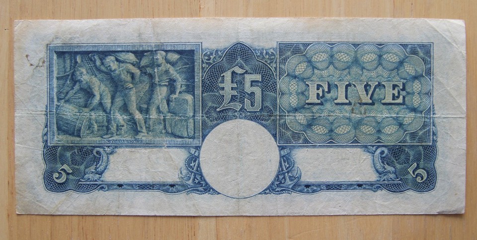 1941 5 Five Pound bank note - Armitage Macfarlane - R40 prefix | eBay ...
